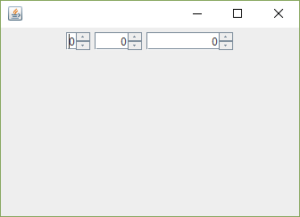 SwingのJSpinner、JSlider